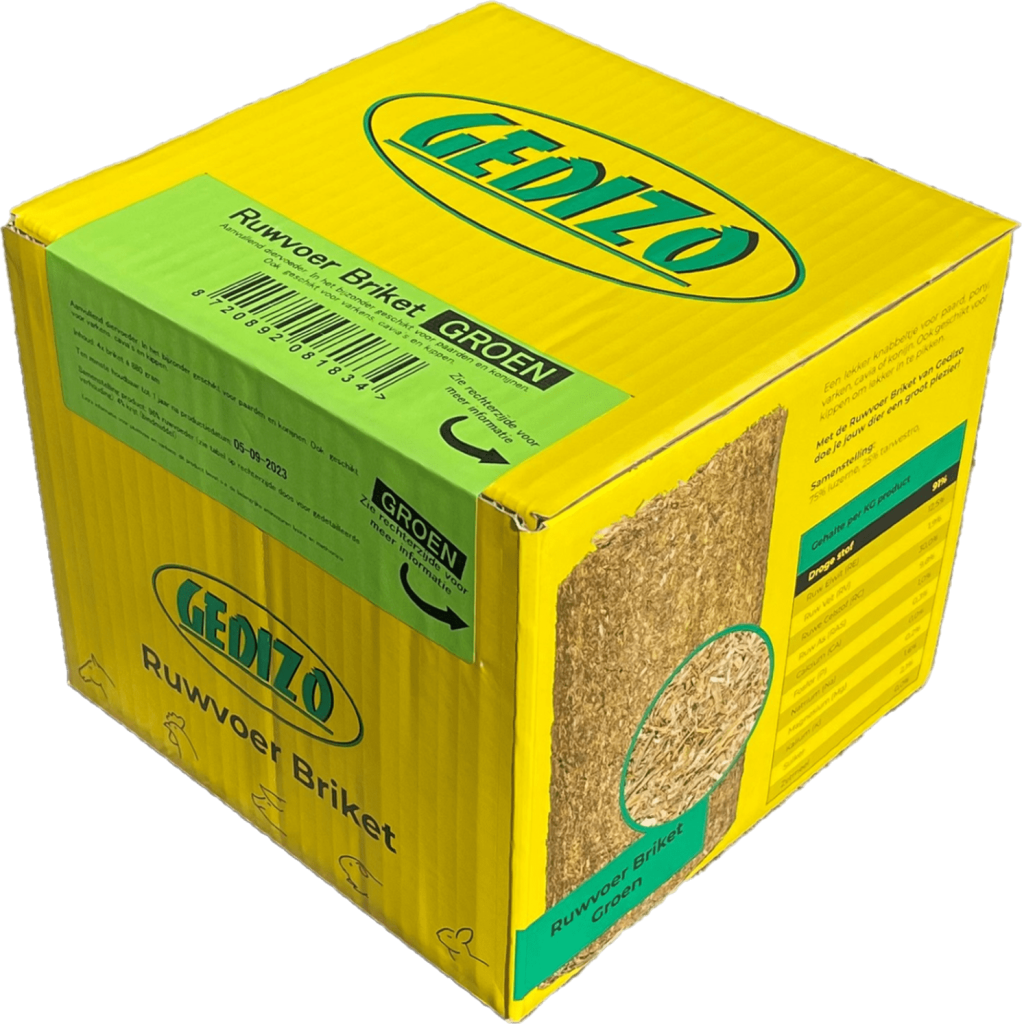 Ruwvoer Briket GROEN Uw leverancier voor ruwvoeders en strooisels